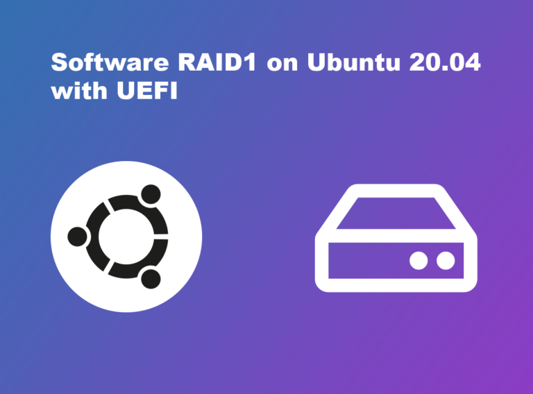 Ubuntu 24.04 with software RAID1 and UEFI - ALEXSKRA